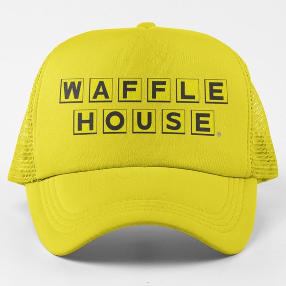 Accessories | New Waffle House Foam Trucker Mesh Snapback Hat Yellow ...